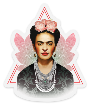 Frida Kahlo - Clear Vinyl Sticker – Guerrilla Graphix